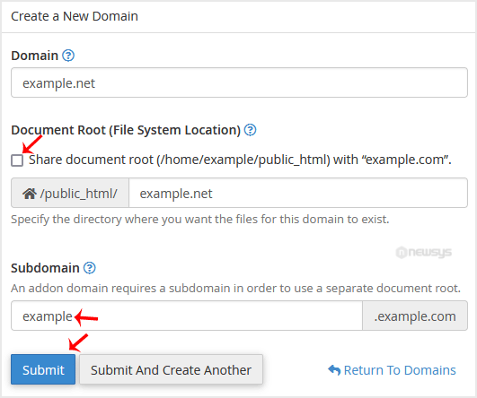 How to Create a Subdomain in cPanel - Newsys