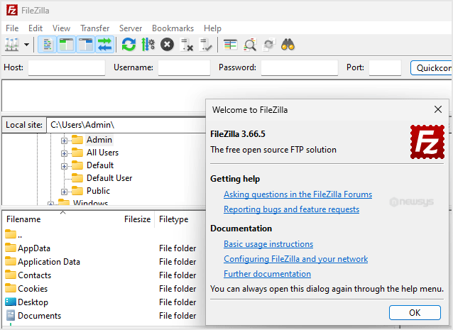 How to Install Filezilla Client on Windows - Newsys
